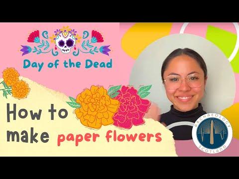 Learn how to make Mexican Day of the Dead Flowers with Tissue Paper ...