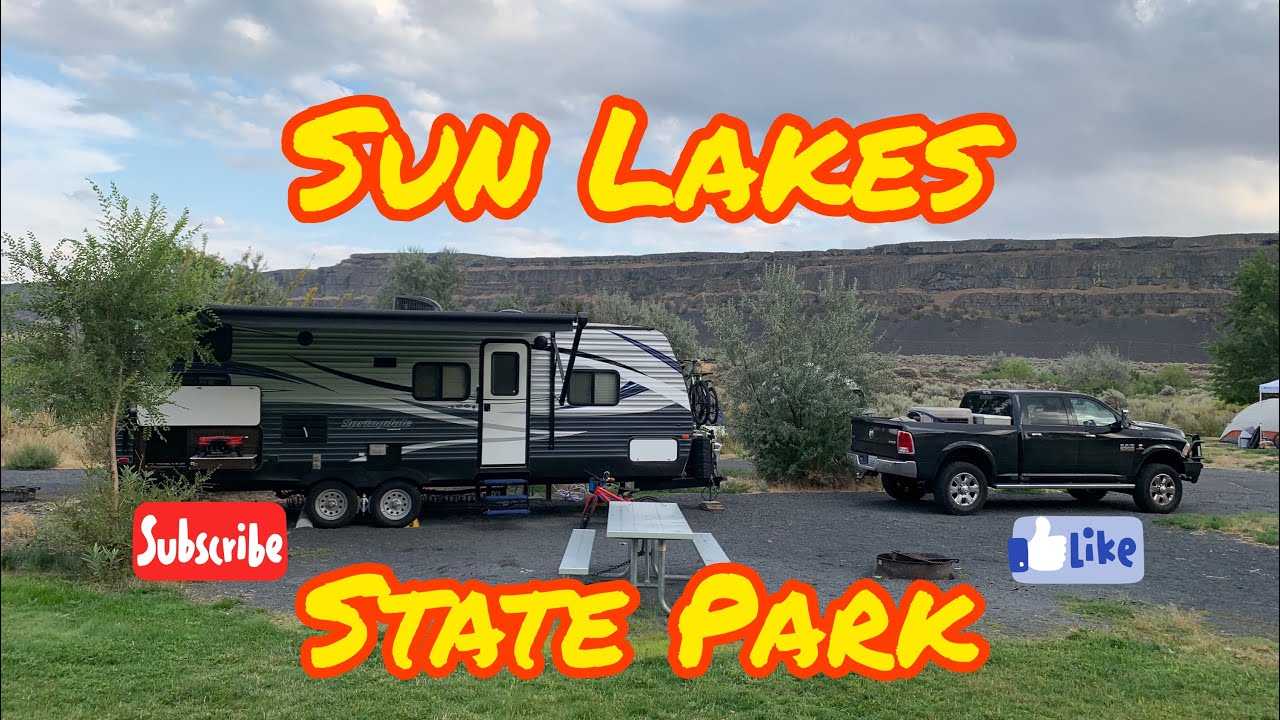 Sun Lakes State Park / RV Camping - YouTube