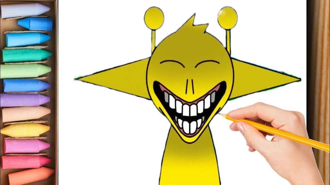 How To Draw Simon Horror - INCREDIBOX SPRUNKI / Animation cartoon ...