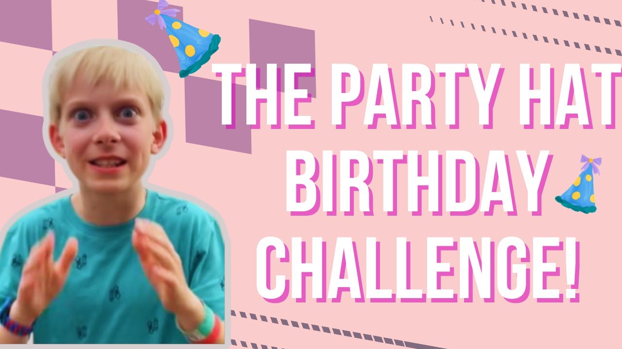 Birthday party table game with party hats for funny prizes🎉🥳👯‍♀️🎂 - YouTube