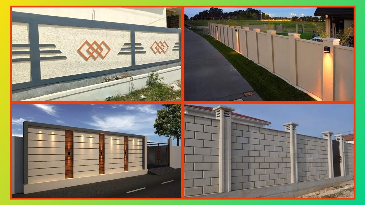 Latest Modern compound wall design ideas | Boundary wall designs for ...