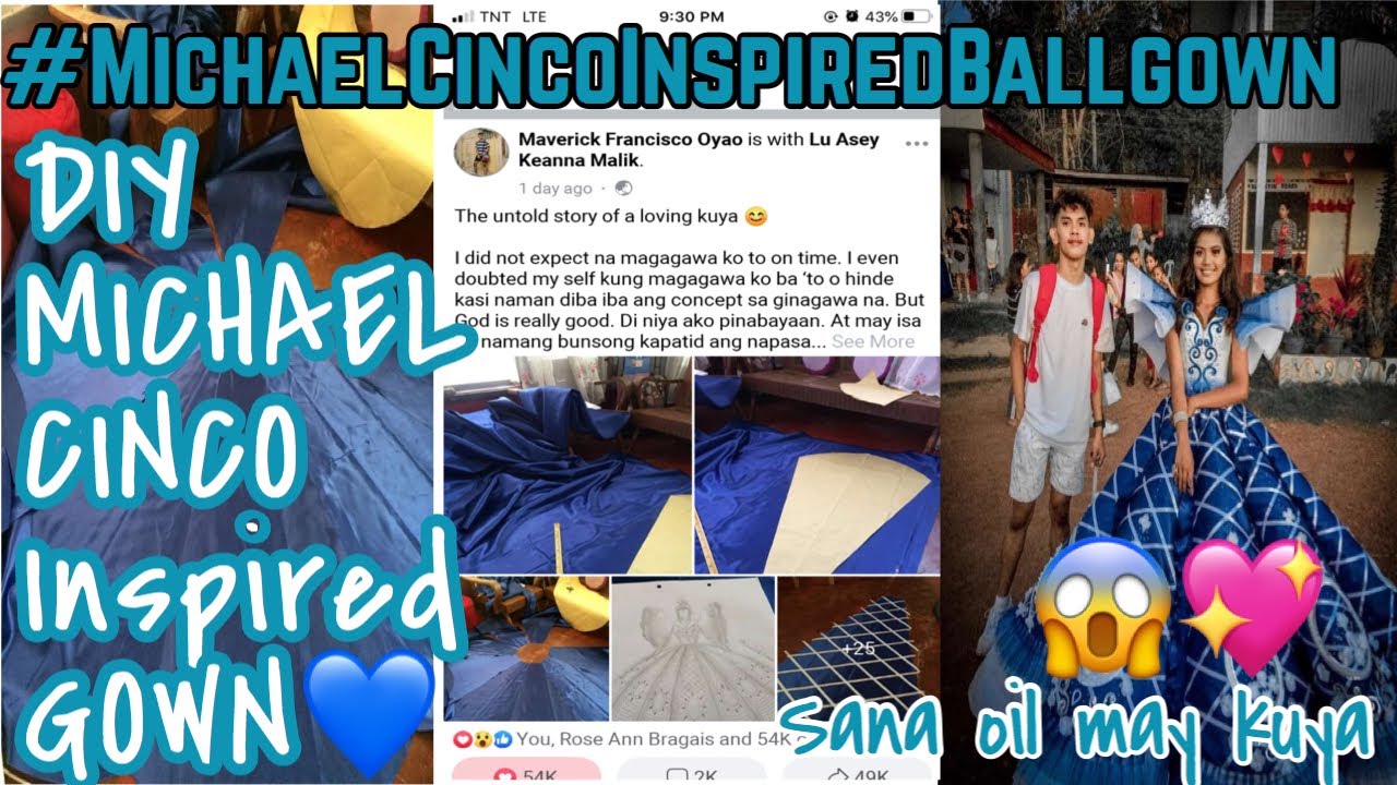 MAVERICK OYAO | MICHAEL CINCO Inspired GOWN Created by Loving Brother for his YOUNGER SISTER ...