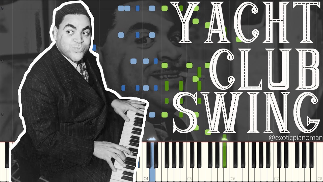 Thomas Fats Waller - Yacht Club Swing (Solo Jazz Stride Piano Synthesia ...