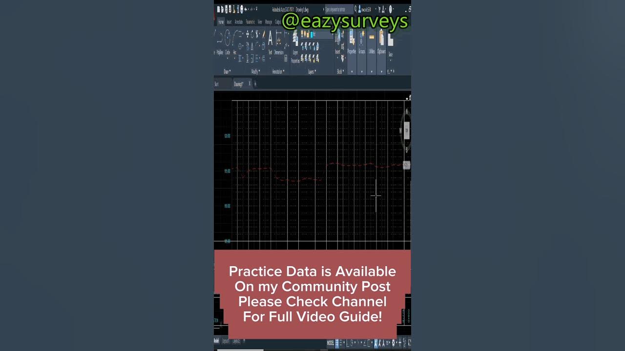 Create Longitudinal profile in AutoCAD by Lisp from Excel data || Autolisp Command 2025 - YouTube
