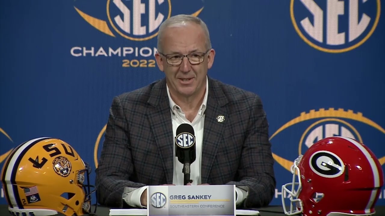 SEC Commissioner Greg Sankey (SEC Championship Game Pregame Press ...