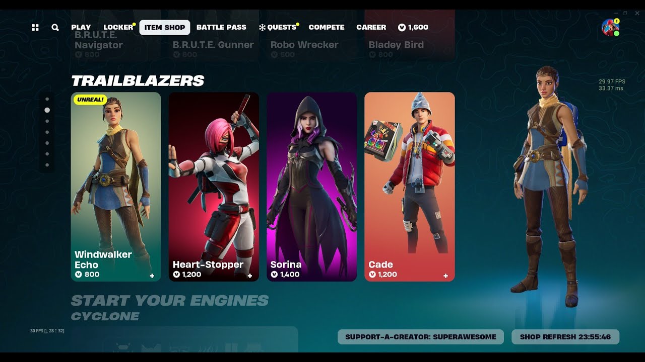 NEW Fortnite Item Shop | 1-15-2024 | WINDWALKER ECHO - YouTube