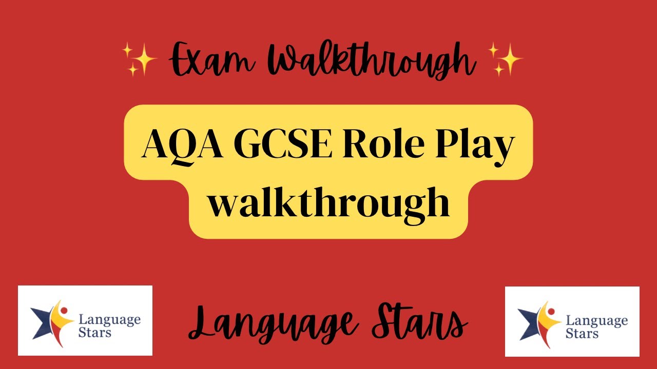 AQA GCSE Spanish Role Play Walkthrough - YouTube