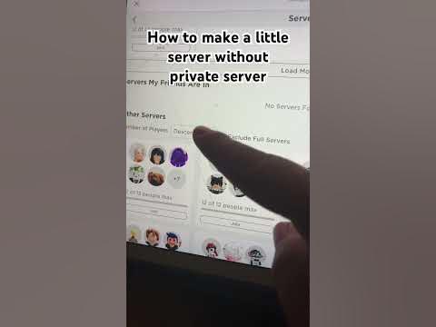 How to make a little server in without private sever - YouTube