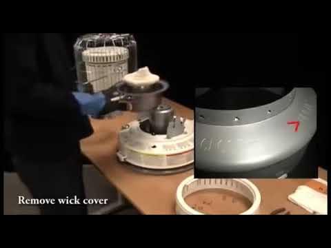 How to replace your wick on your kerosene heater - YouTube