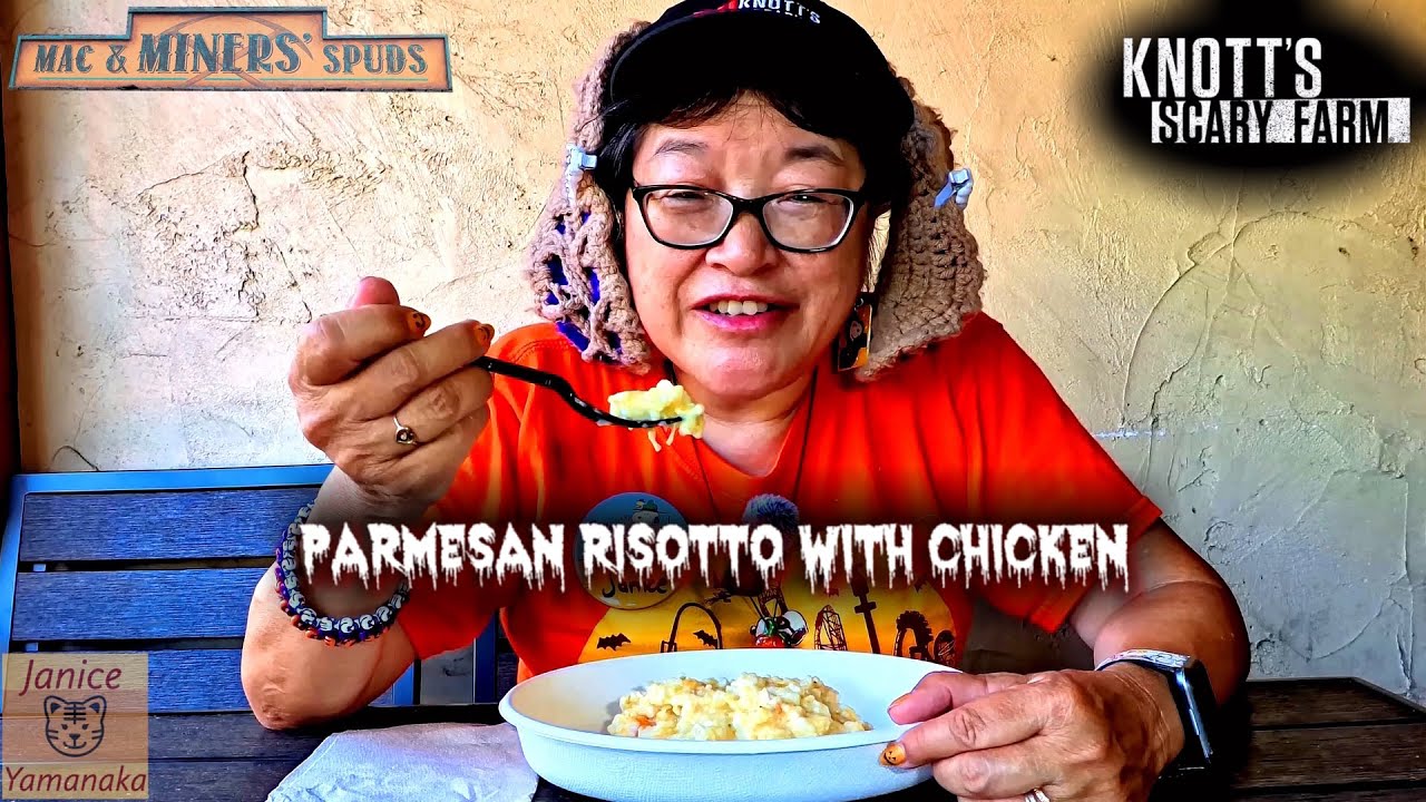 Parmesan Risotto with Chicken at Miners' Mac & Spuds: 2024 Knott's ...