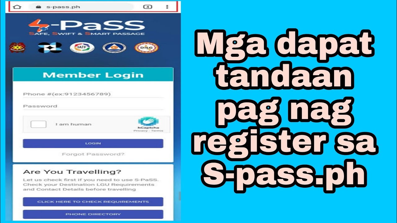 S-PASS.PH REGISTRATION for RESTRICTED AREAS in the Philippines || Step ...