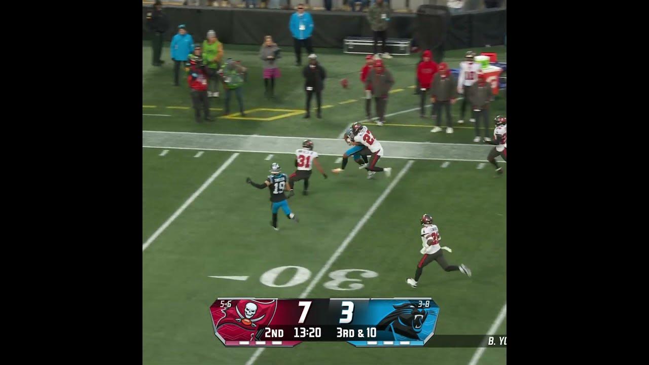 Tommy Tremble catches for a 38-yard Gain vs. Tampa Bay Buccaneers - YouTube