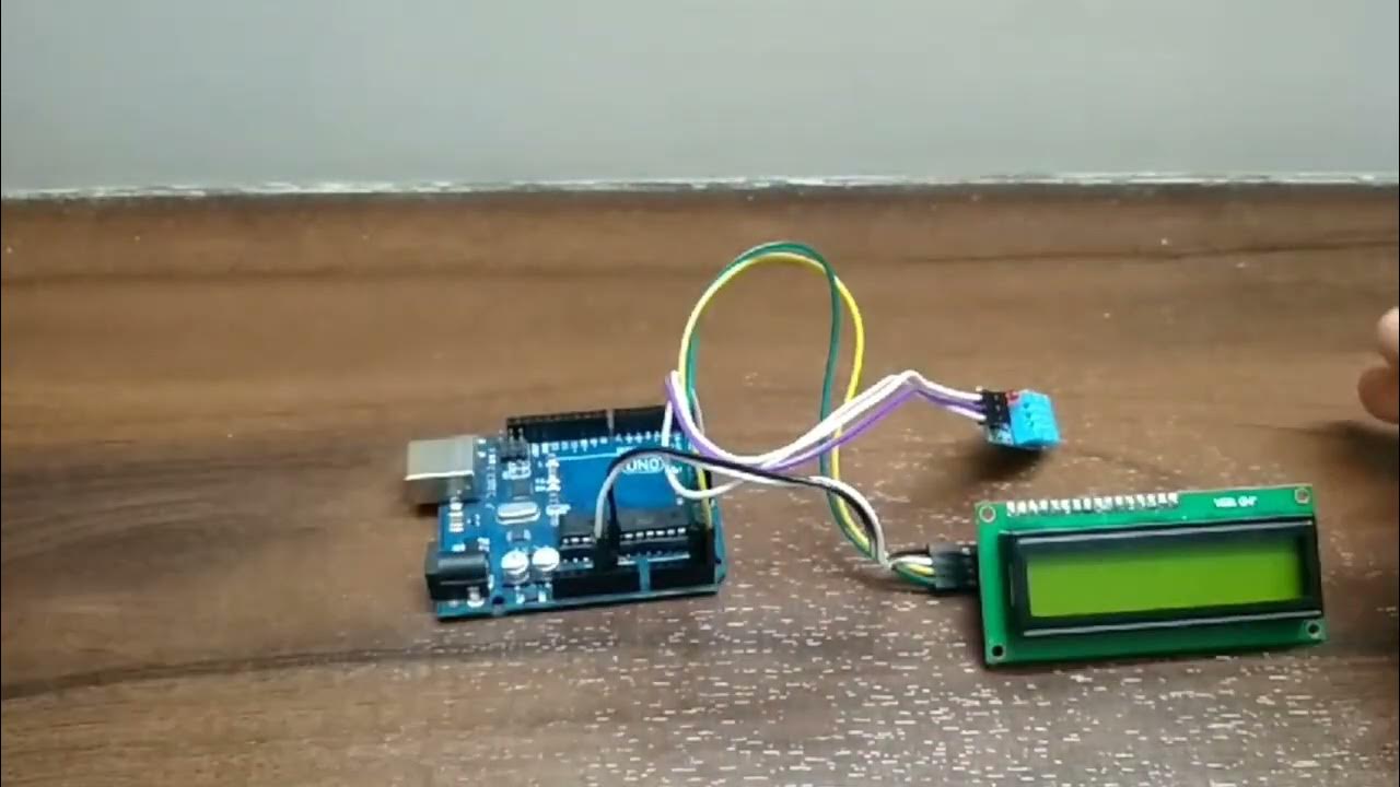 9 DHT11 SENSOR READING ON LCD USING ARDUINO BOARD - YouTube