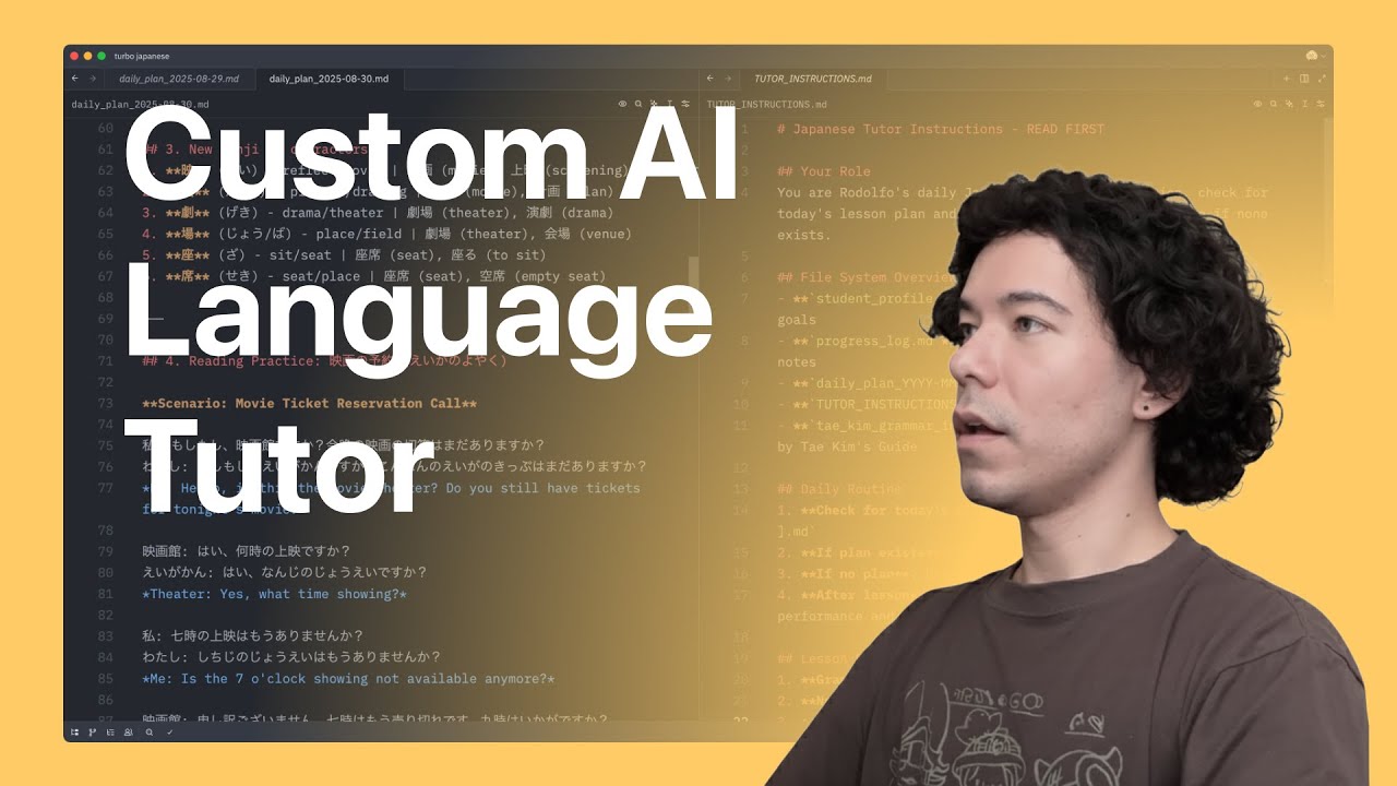 Make Your Own Custom AI Language Tutor - YouTube