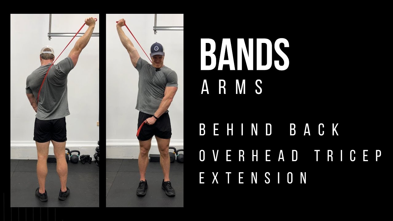 Bands Behind Back Overhead Tricep Extension - YouTube