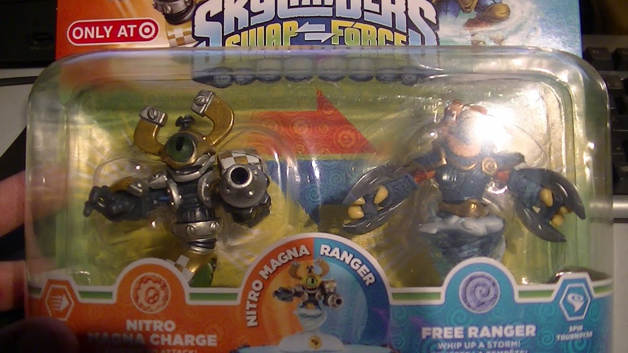 SKYLANDERS SWAP FORCE NITRO MAGNA CHARGE UNBOXING TARGET EXCLUSIVE ...