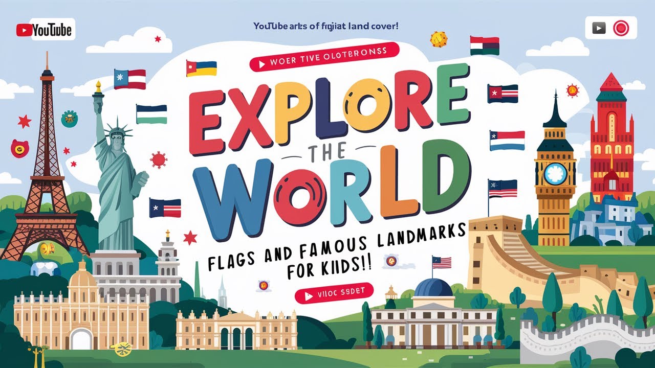 Explore the World: Flags and Famous Landmarks for Kids Preschool ...