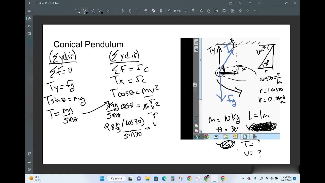 Lecture 18 Part 4, Conical Pendula. - YouTube
