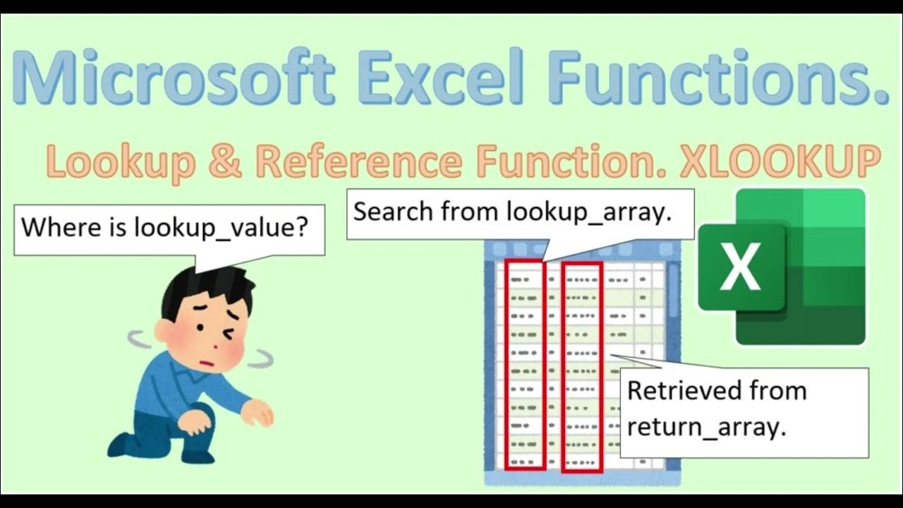 BGM. XLOOKUP function. Searching for data.(Microsoft Excel) - YouTube