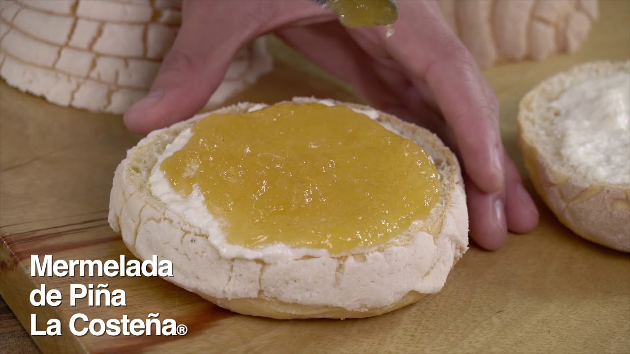 Conchas rellenas de nata y mermelada - La Costeña®. - YouTube