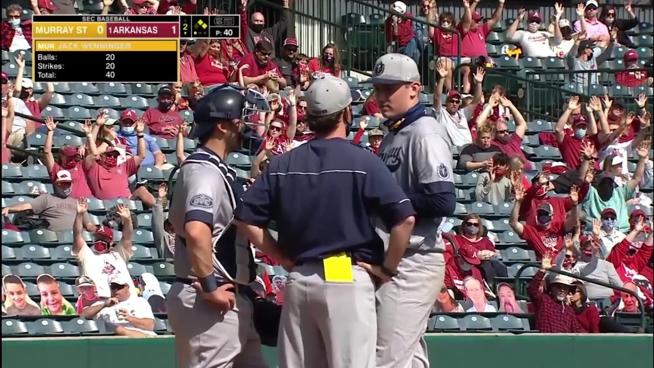 Pitching coach making sure his player feels loved - YouTube