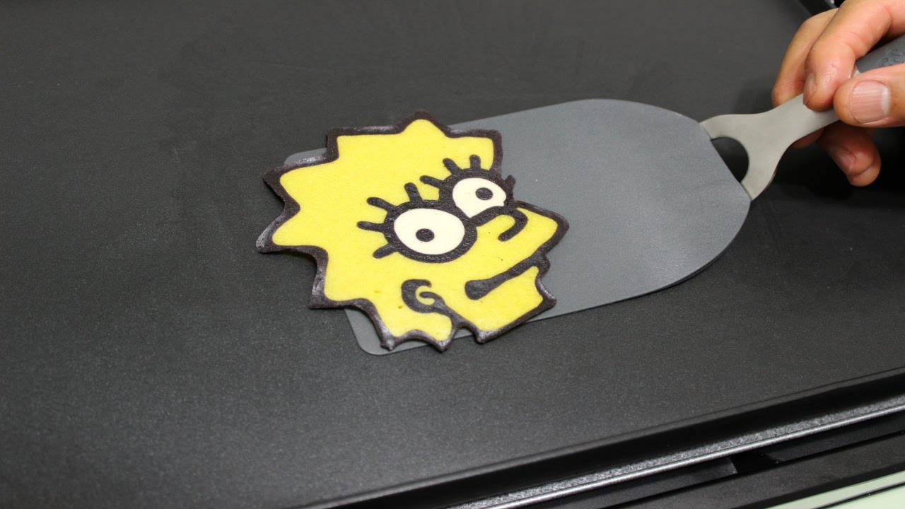 Pancake Art - Lisa Simpson (The Simpsons) by Tiger Tomato - YouTube