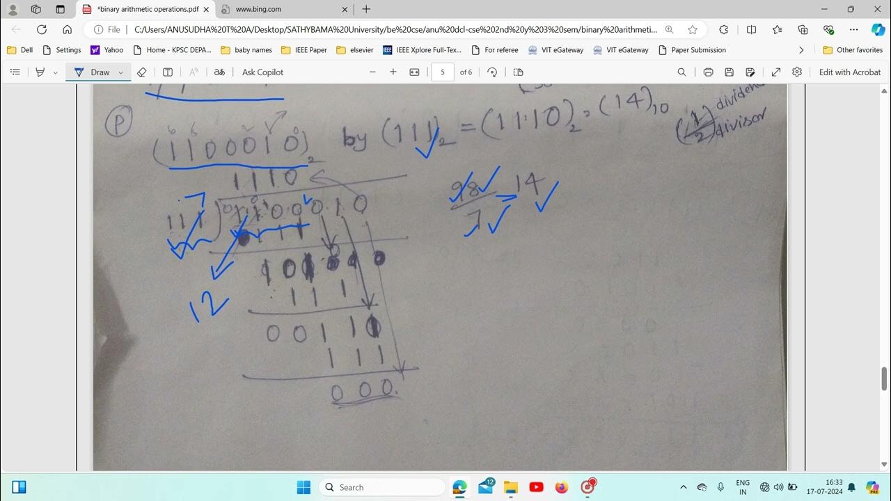 DIGITAL LOGIC CIRCUIT: Binary Division - YouTube