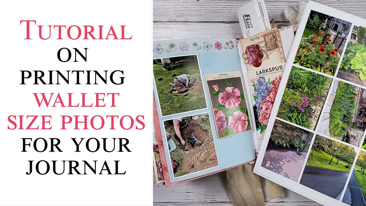 Tutorial on HOW TO PRINT Wallet Size Photos - Junk Journaling - Epson ...