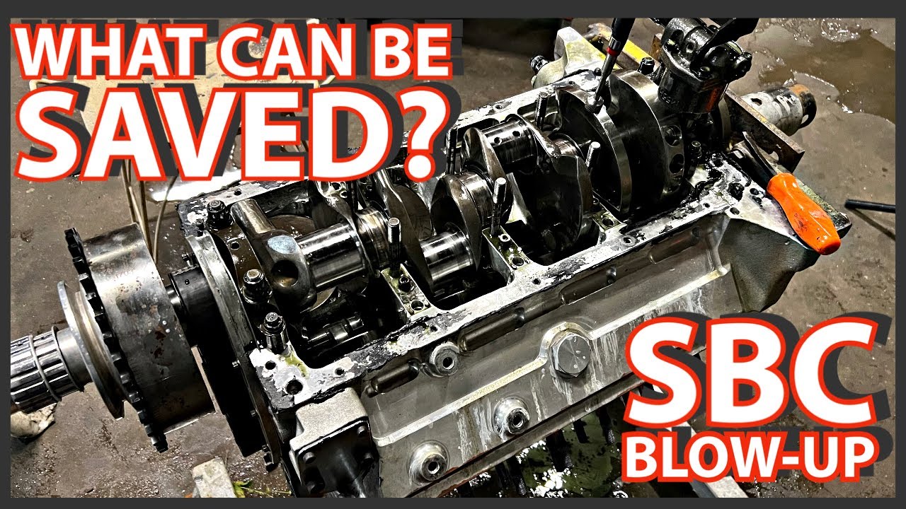 Engine is Destroyed, but is it Salvageable? All Aluminum SBC! - YouTube