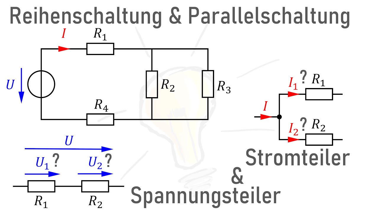 Erklärung - Reihenschaltung, Parallelschaltung, Spannungsteiler ...
