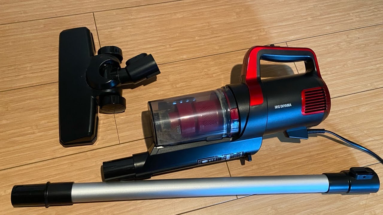 【レビュー】アイリスオーヤマの掃除機SCA-110-B！吸引力強いがちょっとイマイチ・・ - YouTube