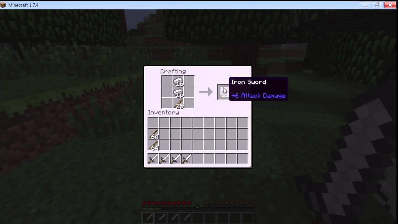 Iron Sword Minecraft - YouTube