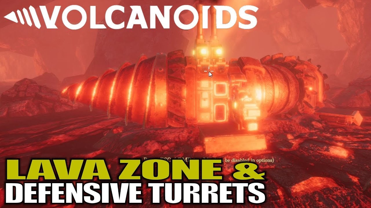 LAVA ZONE & DEFENSIVE TURRETS | Volcanoids | Let's Play Gameplay ...