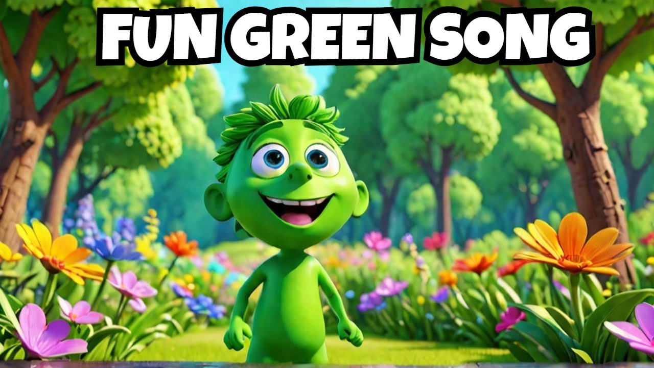 Fun Green Song | Colour Green | Learning Videos for Kids - YouTube