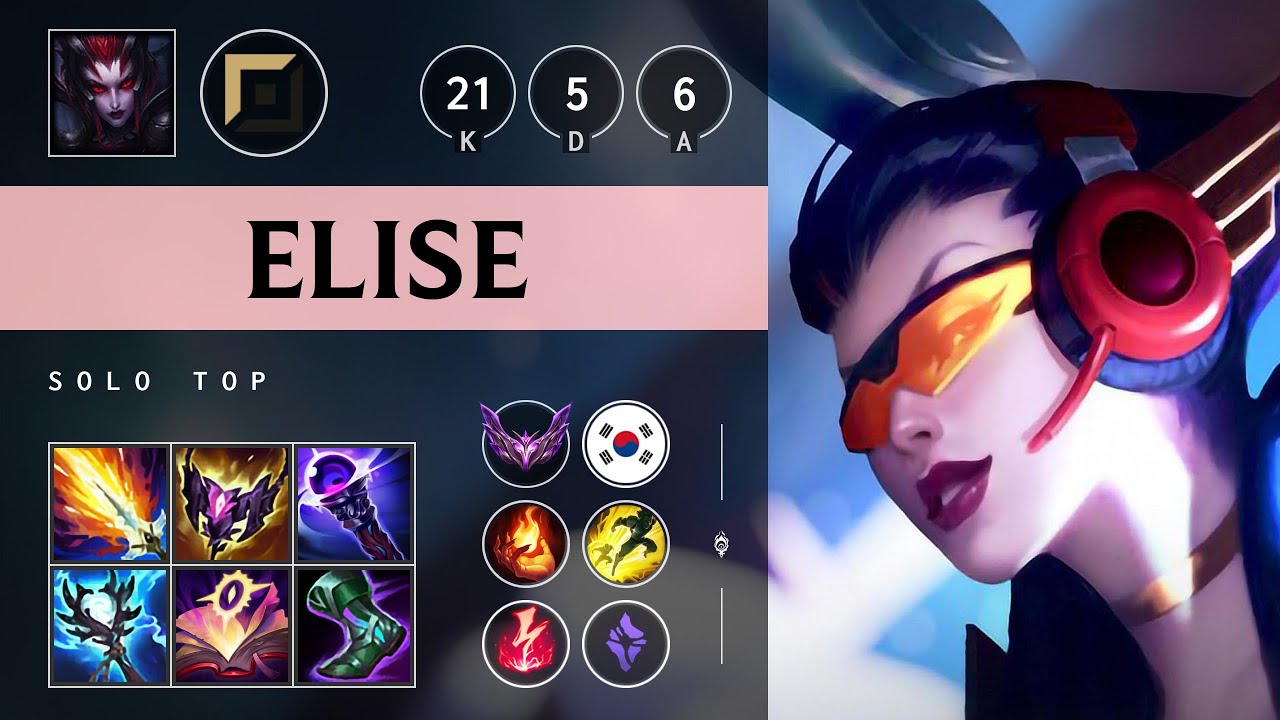 Elise Top vs Yasuo: Godlike - KR Master Patch 14.20 - YouTube