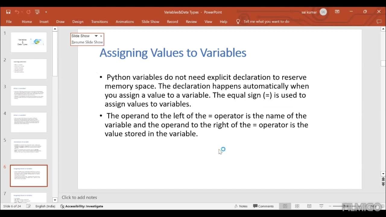 Datascience Day 5 Variables In Python Analytics Jobsdatasciencepythondataanalyticsyoutube