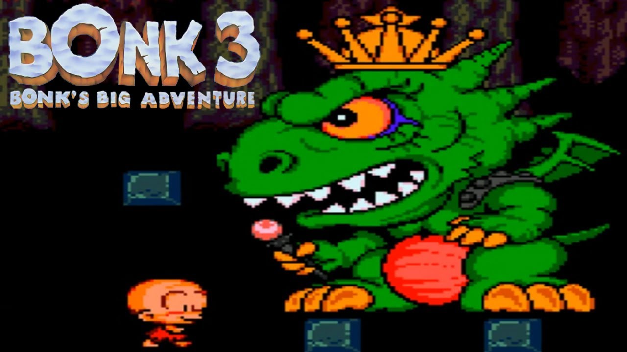 Bonk 3: Bonk's Big Adventure (TurboGrafx-16) // All Bosses - YouTube