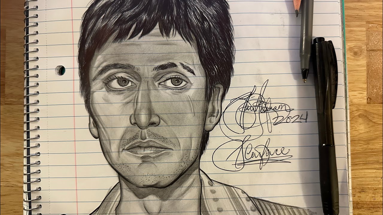 Scarface Drawing Timelapse - YouTube