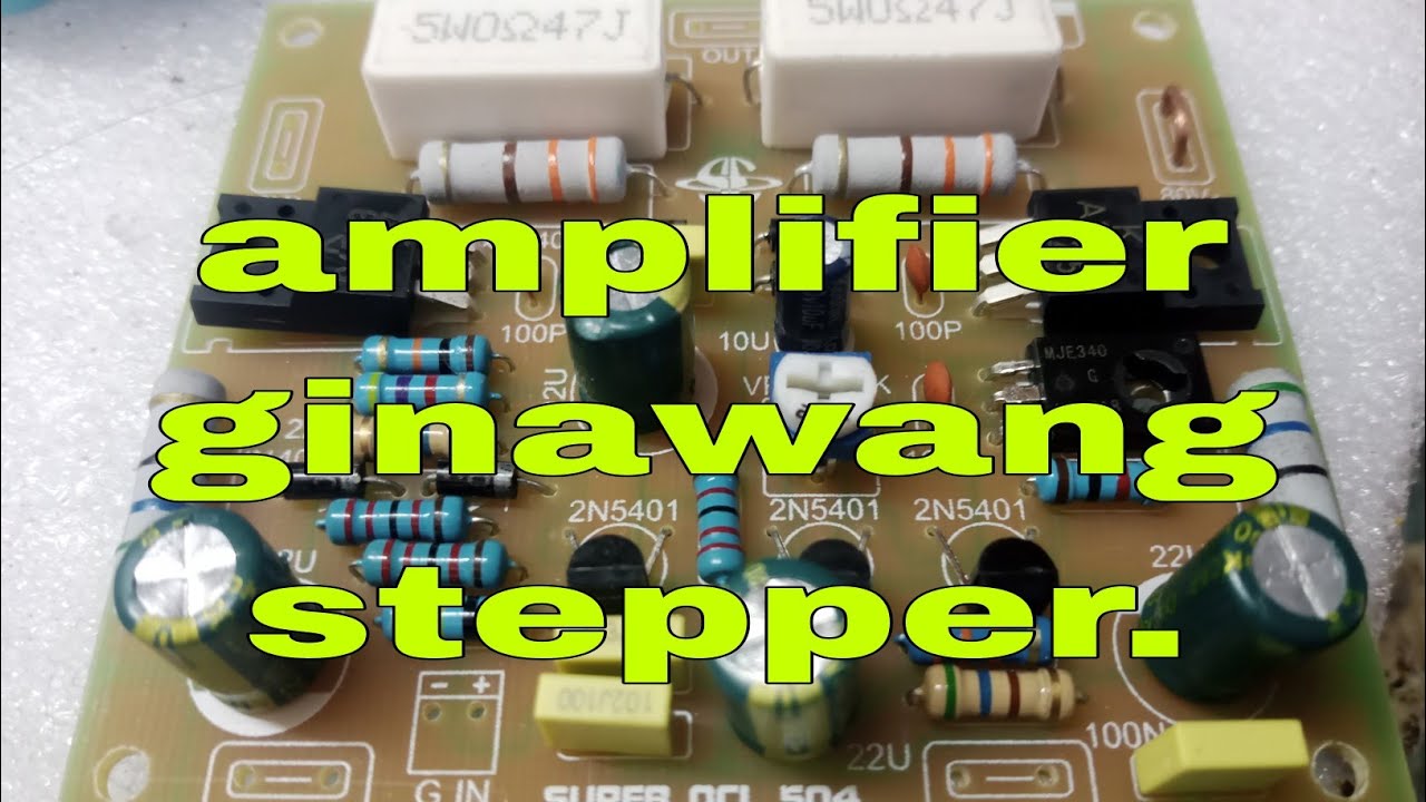ocl 504 amplifier driver convert to stepper for class h. - YouTube