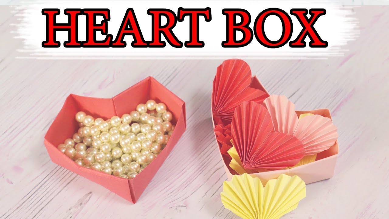 Origami BOX HEART Easy in 5 seconds How To Make an Origami BOX HEART ...
