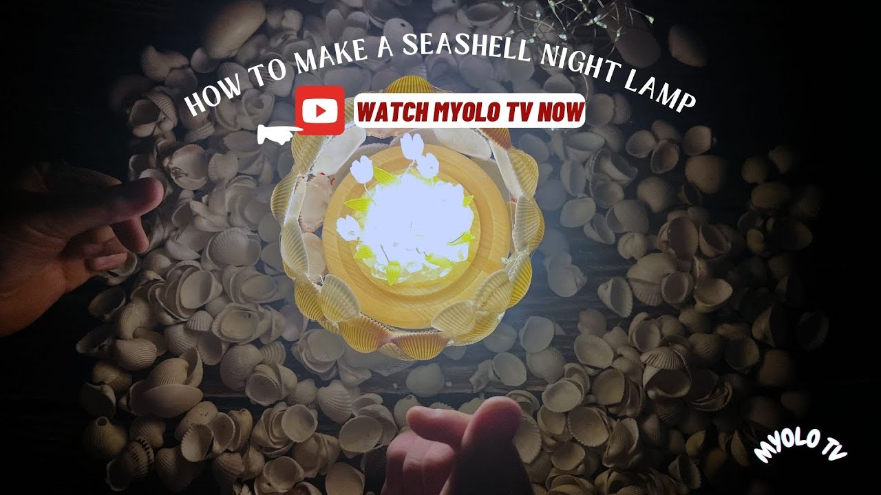 HOW TO MAKE A SEASHELL NIGHT LAMP | Decor Ideas | Craft By Seashells ...