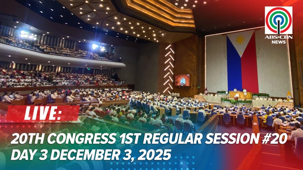 LIVE: House of Representatives Regular Session #20 Day 3 | December 3 ...