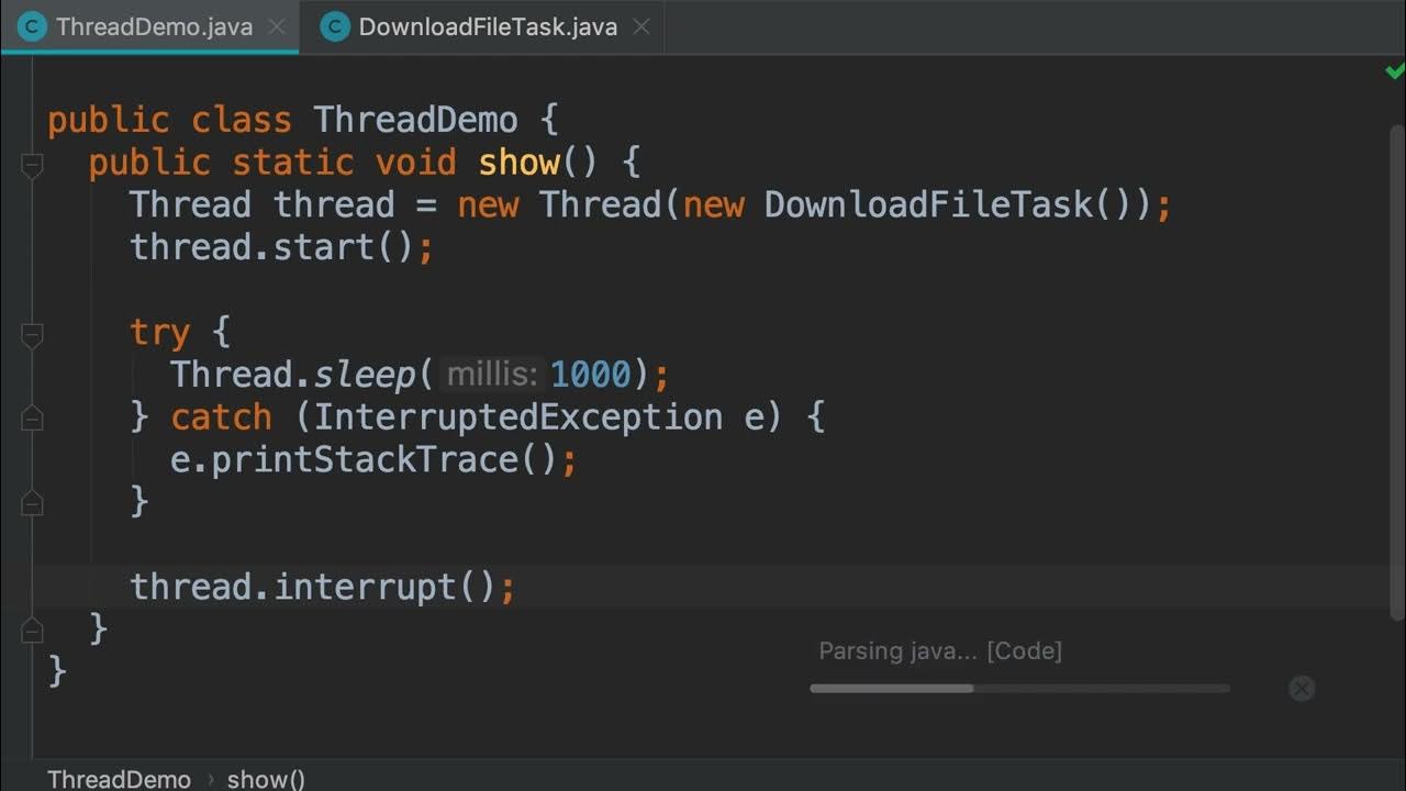 Java #200 - Interrupting a Thread [By Mosh Hamedani] - YouTube