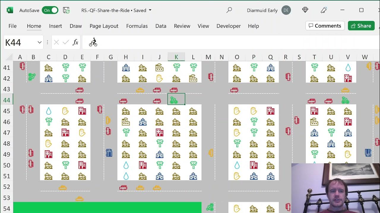 Mazes and traffic in Excel with circular references (problems from ModelOff and FMWC Open) - YouTube