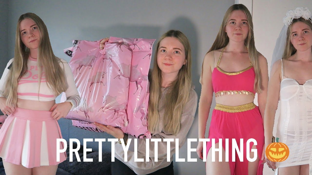 PRETTY LITTLE THING HALLOWEEN COSTUME TRY ON HAUL 2022 🎃 - YouTube