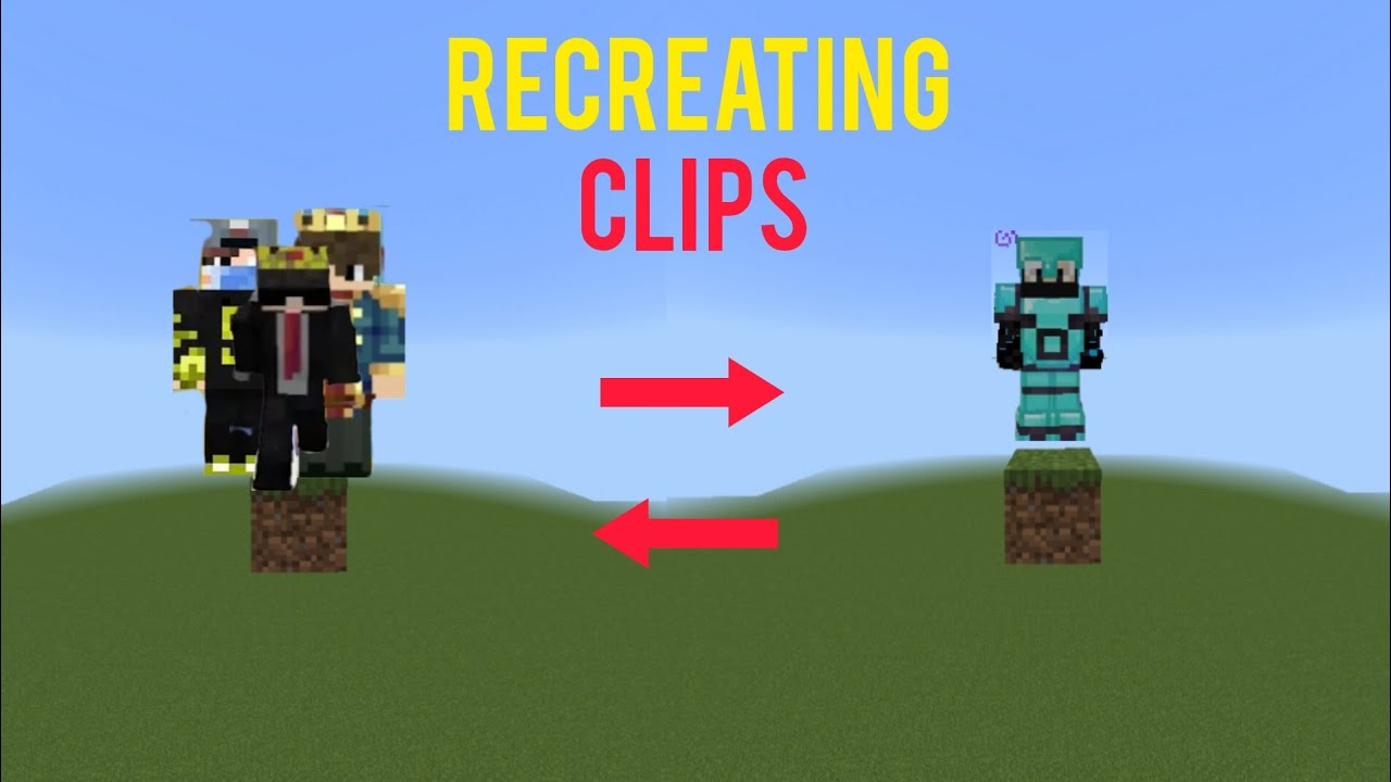 I tried to recreate Minecraft youtubers best clutches - YouTube