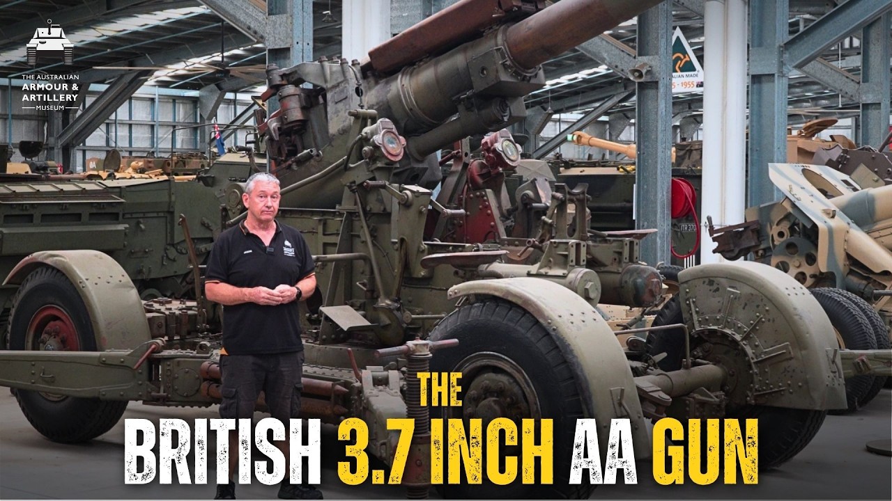 The British QF 3.7 inch Anti-Aircraft Gun (ft. FlaK 88mm) - YouTube