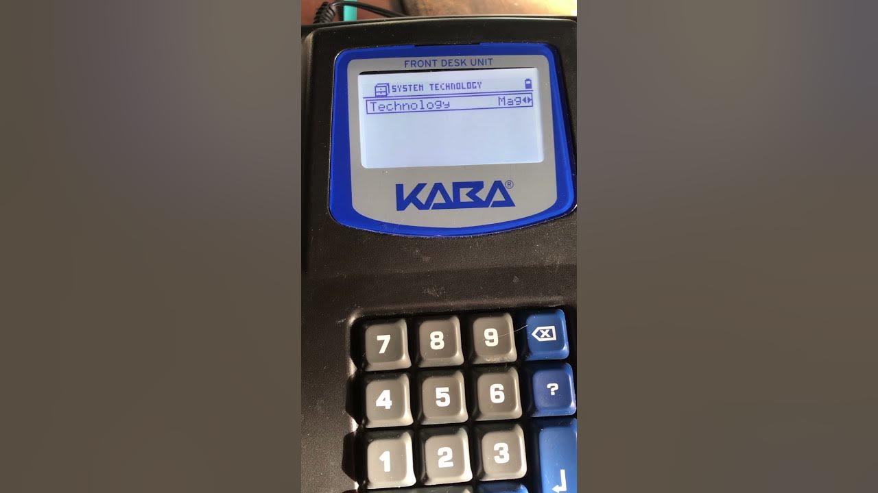 How to Change System Technology on KABA G4 FDU - YouTube