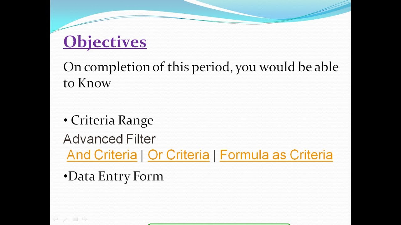 Criteria Range Advanced Filter And Criteria Or Criteria Formula As Criteria Range Advanced Filter And Criteria Or Criteria Formula As