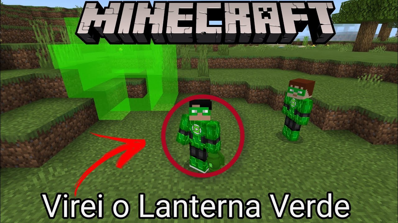 Mostrando o mod do Lanterna Verde no Minecraft - YouTube
